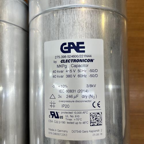 Jual Kapasitor Bank 40Kvar / 40Kvar MKPG 3Phase 415V GAE Original ...