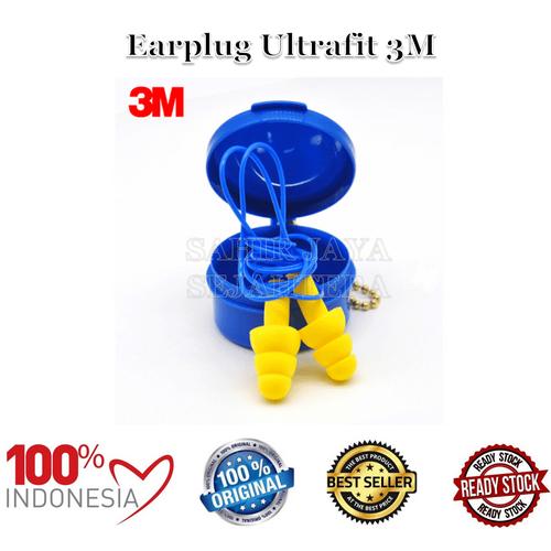 Promo Earplug 3M ultrafit 4002 with casing/ear plug/penutup telinga ...