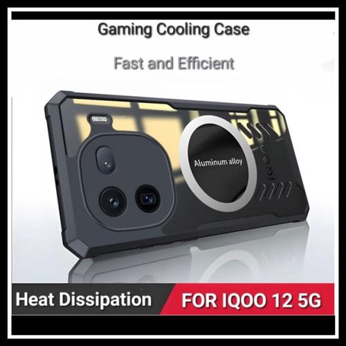 Jual Vivo IQOO 12 5G Cooling Magnetic Original Hard Case Soft Bumper ...