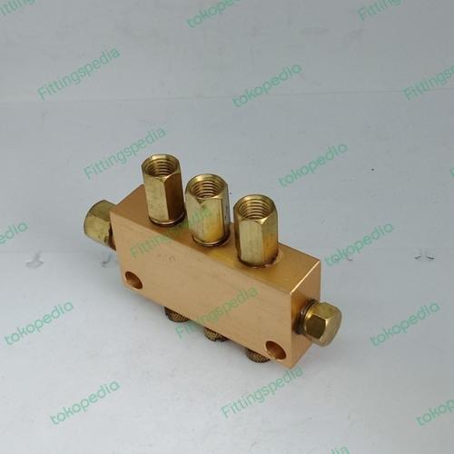 Jual Distributor / Terminal oli (dan grease) 3 lubang. Brass - Jakarta ...