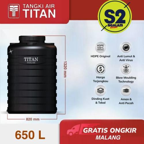 Jual Tandon Air /Toren Air/Tangki Air Titan 650 Liter - Tandon saja ...