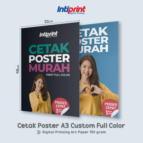Jual Cetak Poster Art Paper 150 gsm A3+ / Custom Print Poster - Jakarta ...