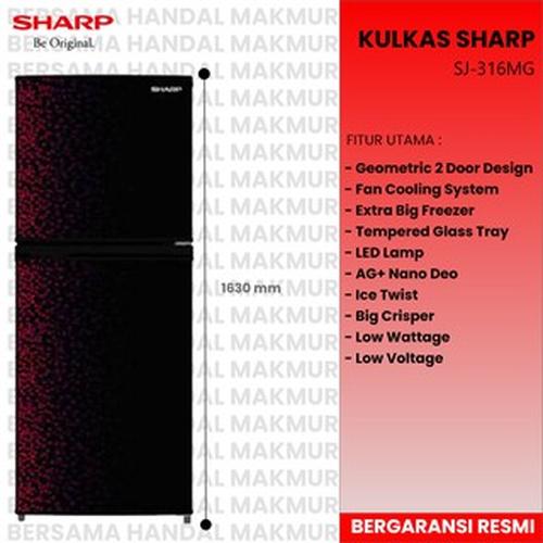 Jual kulkas 2 pintu SJ316MNHS - Kota Medan - Garuda Jaya Elektronik ...