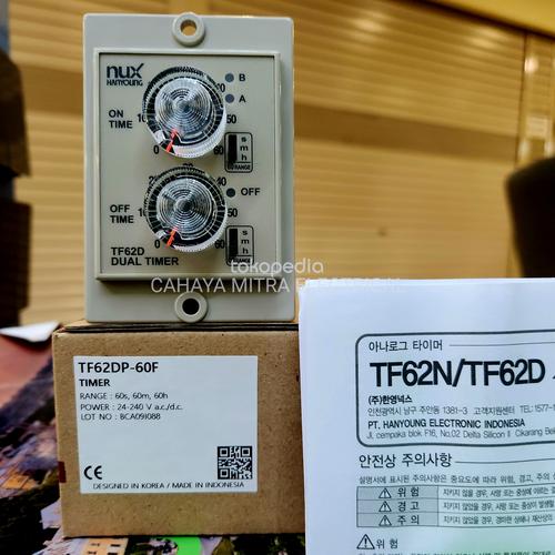 Jual TIMER HANYOUNG TF62DP-60F 8 PIN / TIMER TWIN HANYOUNG TF62DP-60F ...
