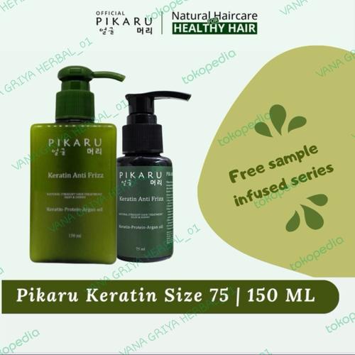 Jual Pikaru keratin Treatment anti frizz-pelurus-rambut sehat 75ml ...