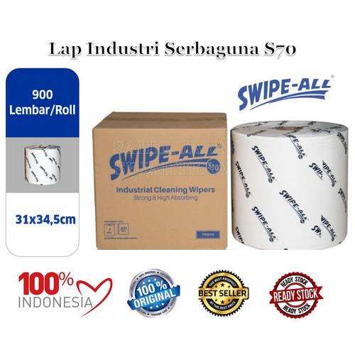 Promo Tisu Industri Pengganti Kain Majun Swipe All S70 Roll Industrial Wipes - Kota Bekasi ...