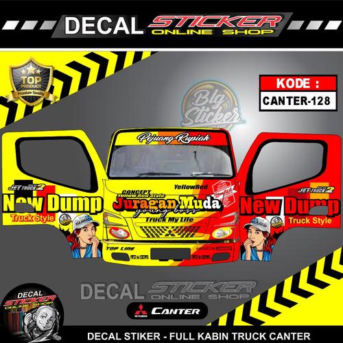 Jual STIKER MOBIL TRUCK CANTER FULL KABIN STICKER DECAL PRINT VARIASI ...