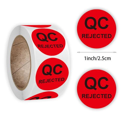 Jual Sticker QC Pass Tested Rejected Bundar diameter 2,5 cm (500pcs ...