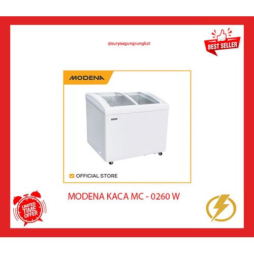 Jual FREEZER BOX MODENA SLIDING KACA 256 LITER 150 WATT MC - 0260 W ...
