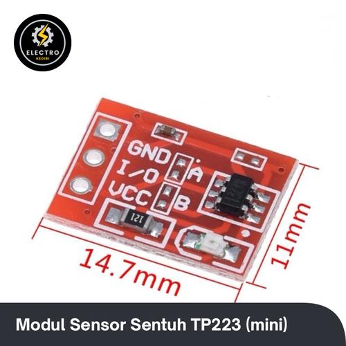 Jual Modul sensor sentuh saklar ttp233 merah | touch censor module TTP ...