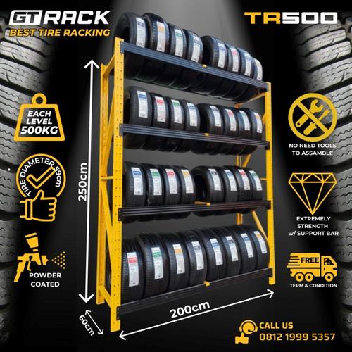 Promo RAK BAN MOBIL GT-RACK TR500 TIRE RACK DISPLAY 4 SUSUN TINGGI 2.5 ...