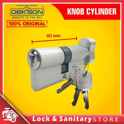 Jual Knob Cylinder Dekson Dekkson CYL TC DL 60MM SN Silinder Kunci ...