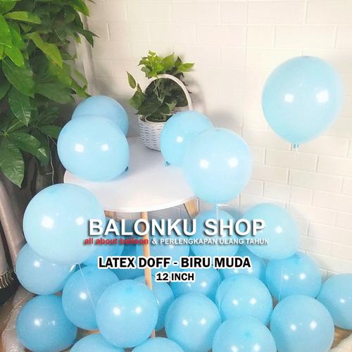 Jual Balon Latex Doff / Balon Doff Biru Muda / Balon Doff - Kota ...