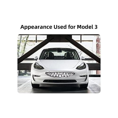 Jual Front Bumper Shark Tooth Sticker Tesla_Model 3 Model Y 20 ...