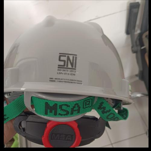 Jual Helm Safety MSA Full Set / Helm Kerja Proyek Warna Putih - SNI ...
