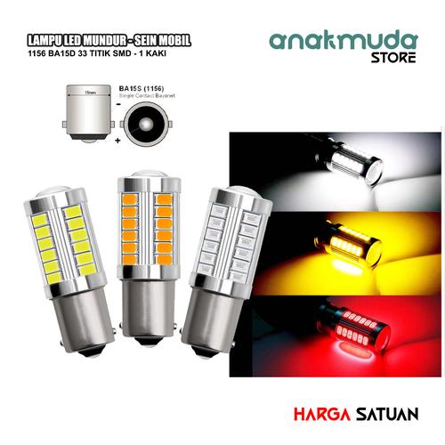 Jual Lampu LED Sein Reting Sen Rem T20 1 Kaki Pin Sejajar LED mata 33 ...