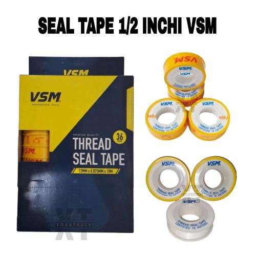 Jual Sealtape VSM model Onda / Seal tape 1/2" x 10 meter - Kota ...