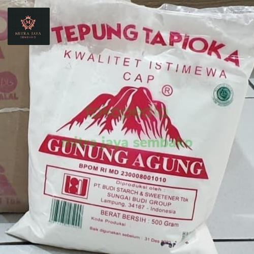 Jual Tapioka /sagu kemasan 500 gr cap gunung agung isi 1 dus 20 bungkus ...