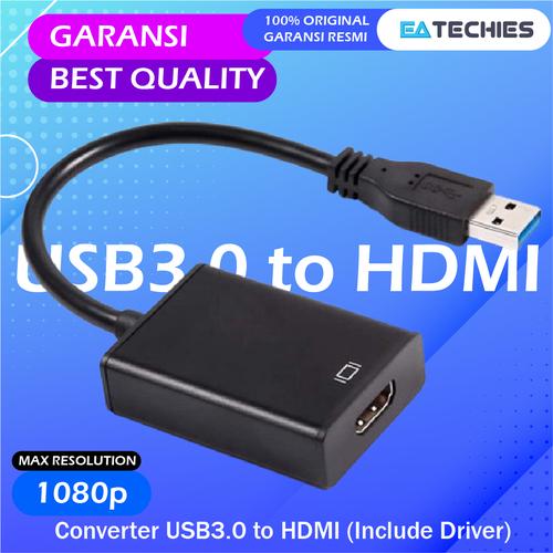Jual Converter USB 3.0 TO HDMI USB3 Konektor Monitor Adapter Include ...