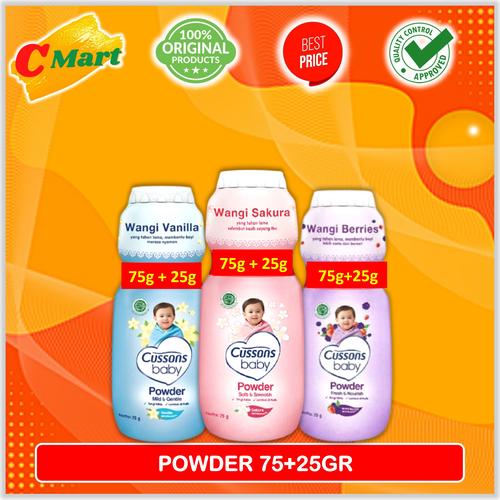 Jual Cussons Baby Powder 75gr + 25gr / Bedak Bayi Cusson - Biru 75+25gr ...
