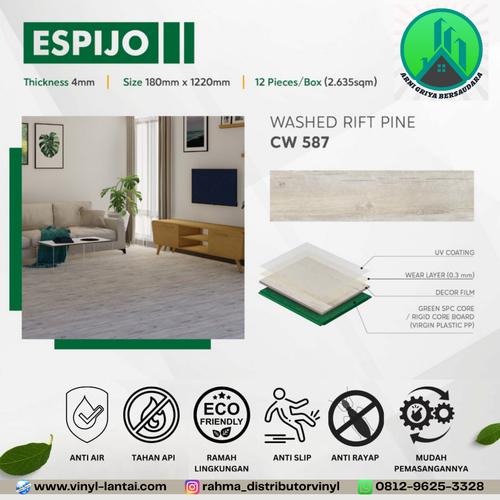Jual Anti Rayap | CW 587 Washed Rift Pine | Spc Espijo 4mm | Motif Kayu ...
