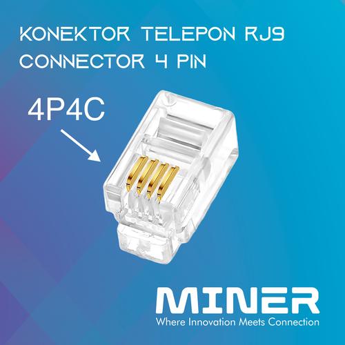 Promo Konektor Telepon RJ9 Connector 4 Pin - Kota Surabaya - Miner Home | Tokopedia