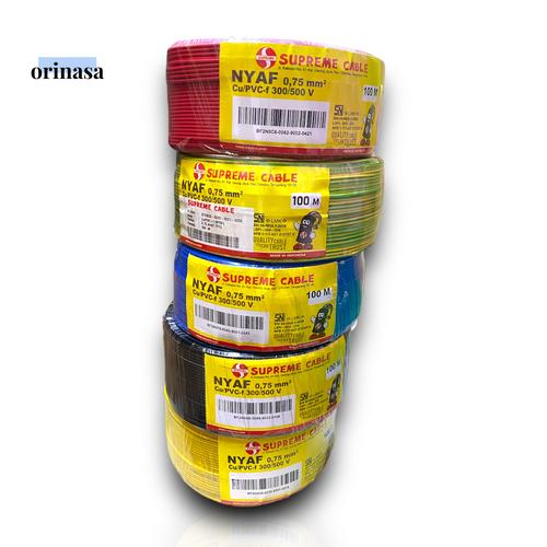 Jual Kabel Listrik Supreme NYAF 0,75mm 0.75mm Eceran Meteran - Biru ...