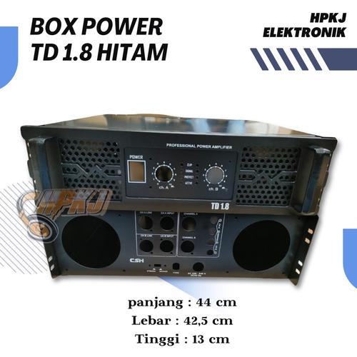 Jual BOX POWER AMPLIFIER TD 1.8 box TD1.8 box power TD 1.8 - Hitam ...