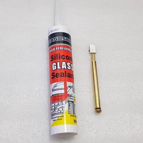Jual PAKET LEM BOTOL PISAU POTONG KACA SEALANT LEM BOTOL SILICONE ...