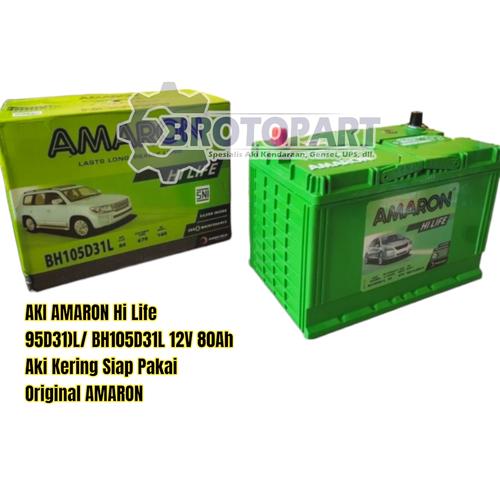 Jual Aki Mobil Kering Pajero Sport Diesel Accu AMARON Hi-Life BH105D31L - Jakarta Timur ...