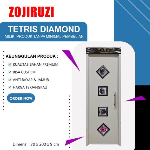 Jual Pintu PVC Diamond kotak Premium bisa custom ukuran - Putih - Kota ...