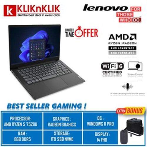Jual Lenovo V14 G4 Ryzen 5 7520U 8GB DDR5 1TB Radeon 610M FHD WIN11 PRO ...