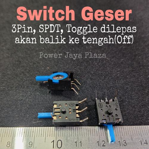 Jual Switch Geser 3pin SPDT Toggle dilepas akan balik ke tengah (Off ...