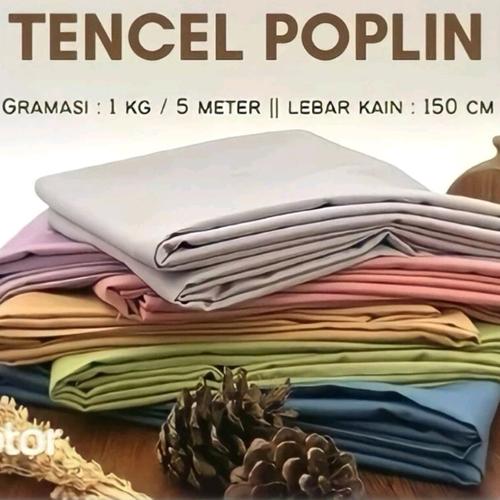Jual bahan Tencel Poplin Lebih halus dari bahan toyobo , - putih bw, 0 ...