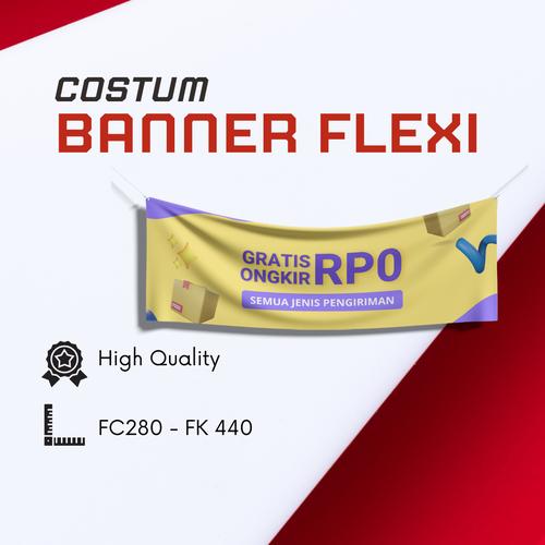 Jual Cetak Banner/Spanduk Custom Gratis Desain Banner Flexi - FC 280 ...
