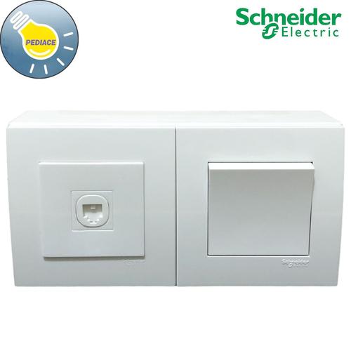 Jual Socket Outlet Telepon 1 Gang + Saklar Engkel Outbow Schneider ...