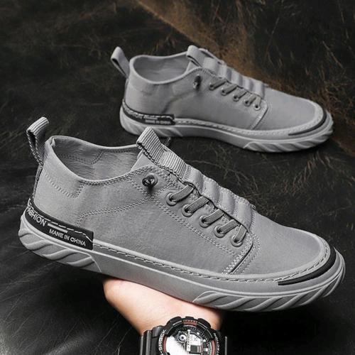 Jual sepatu kets pria original sneakers fashion gf21 - Abu-abu, 39 ...