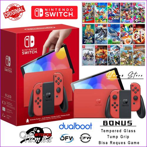 Jual Nintendo Switch OLED Console Mario Red Edition CFW / OFW - CFW / 256GB - Jakarta Utara ...