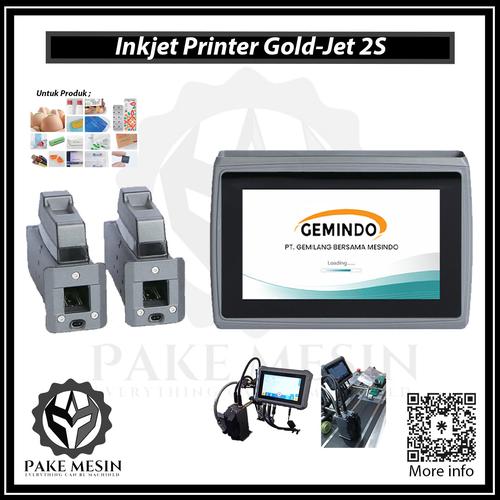 Jual MESIN CODING GOLD JET 2S CETAK BARCODE QR EXPIRED DATE & BATCH ...