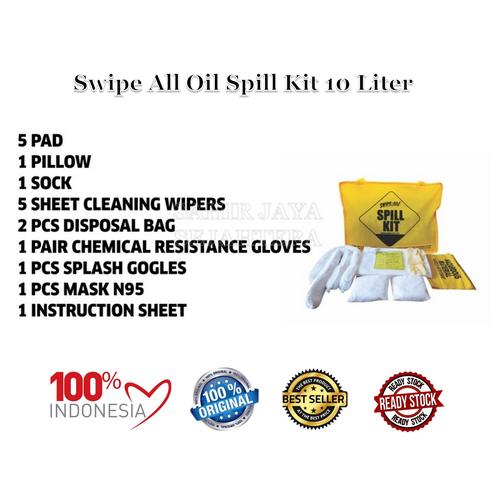 Promo Oil Spill Kit 10 Liter Oil Spill Kit 10L SWIPE-ALL Kemasan Soft ...
