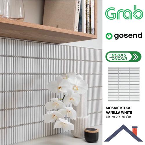 Jual KERAMIK MOZAIK / MOSAIK / MOSAIC / PORCELAIN KITKAT VANILLA WHITE ...