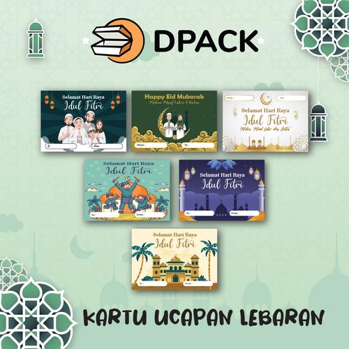 Jual KARTU UCAPAN LEBARAN IDUL FITRI 1 SISI - GREETING CARD - LEBARAN ...