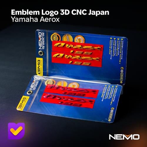 Jual Sticker / Emblem 3D CNC Japan Untuk Yamaha Aerox - Gold - Jakarta ...