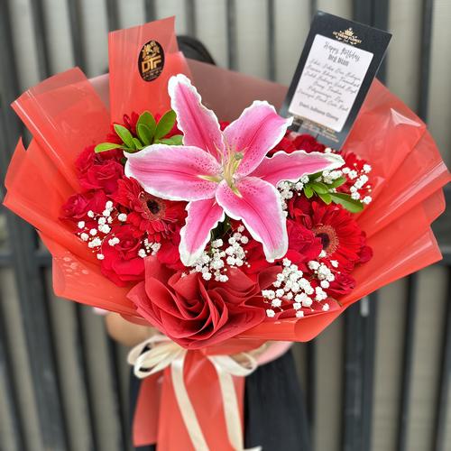 Jual Buket bunga segar lily ASLI florist bali flowershop toko bunga ...