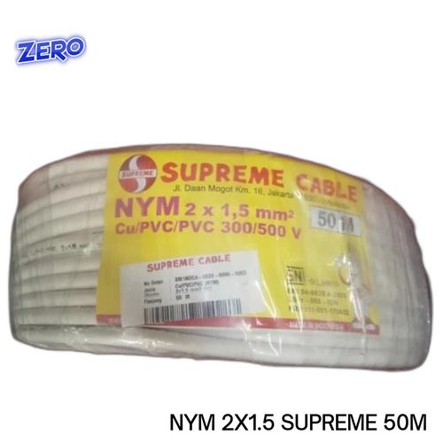 Jual KABEL NYM 2X1.5 SUPREME 50M KABEL KAWAT ISI 2 - Jakarta Selatan - zero elektrik | Tokopedia