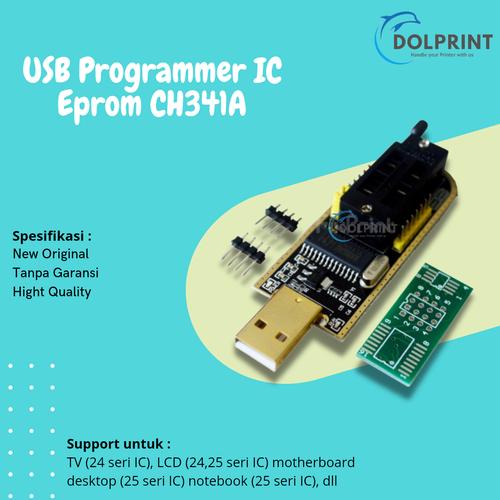 Jual USB Programmer IC Eprom CH341A Module Flash Program BIOS Eeprom ...