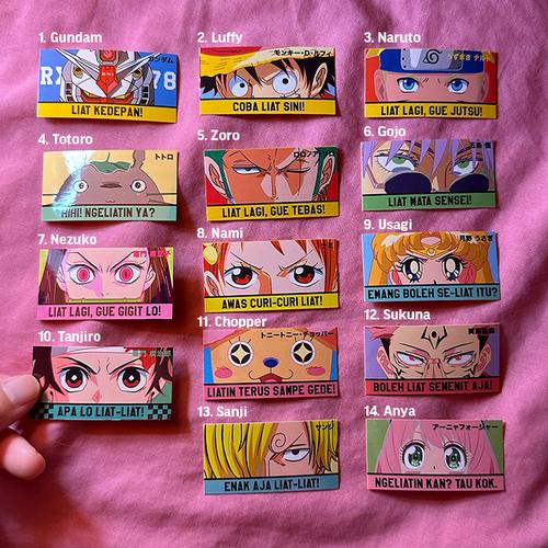 Jual Sticker Anime Jepang eyes LIAT LIAT edition - Jakarta Selatan ...