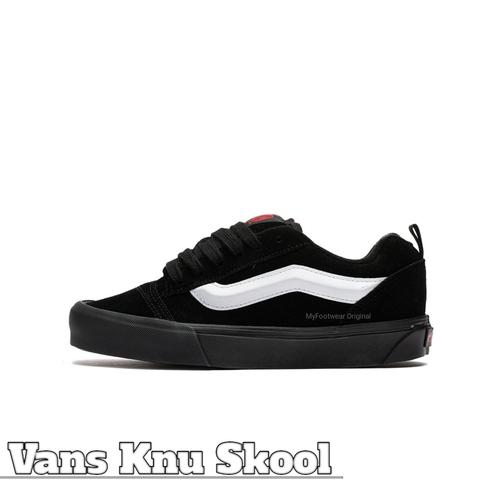 Jual Vans Knu Skool Black Black White, Vans Knu Skool original, Sepatu ...