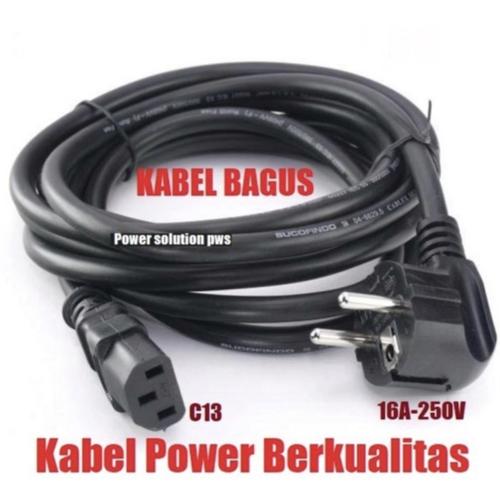 Jual Kabel power Ac cord Eu plug to C13 / C13-EU 1.5mm 3M SNI - Jakarta ...