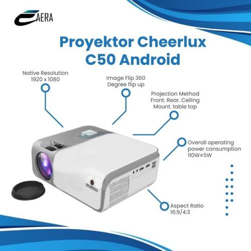 Jual Projector Cheerlux C50 Android Full Hd 5000 Lumens Original Best ...